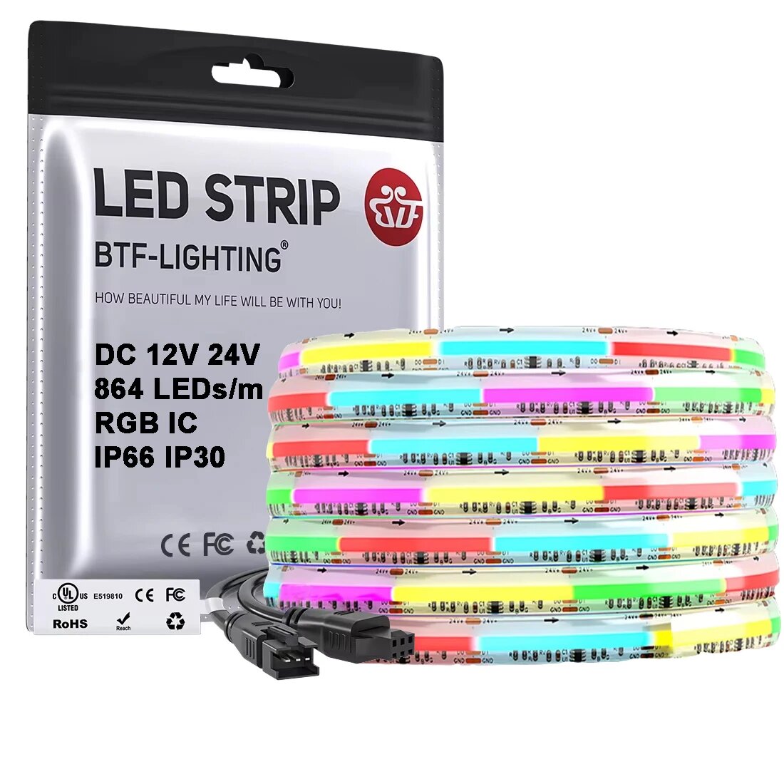 Светодиодная лента RGB 7.5m 864 LED, 24V, IP30