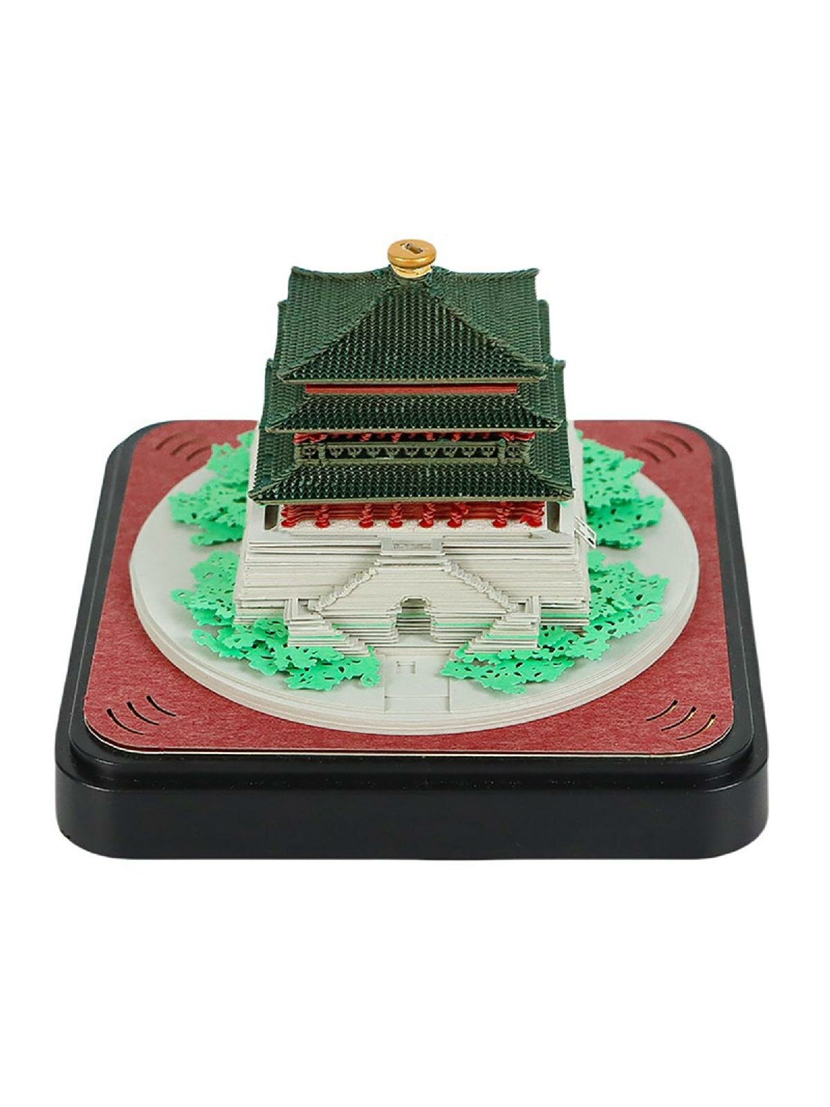 Календарь искусства резьбы по бумаге 2026 Настольный Ежедневный календарь для рождественского украшения