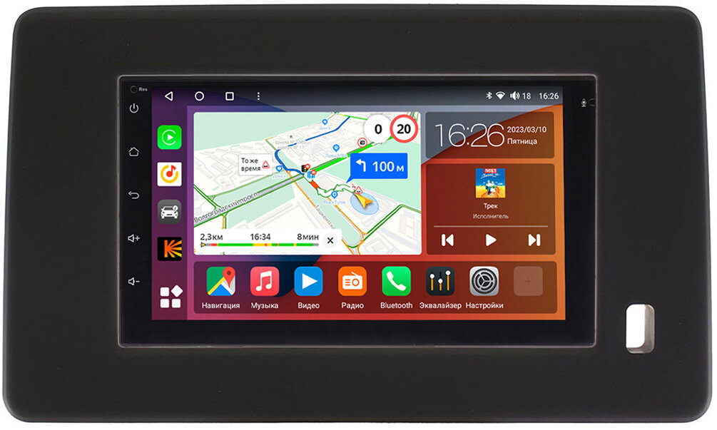 Штатная магнитола Renault Arkana, Duster 2, Master 2019-2024 (матовая) Canbox H-Line 4617-RP-RN10R-185 Android 10 (4G-SIM, 4/64, DSP, QLed)