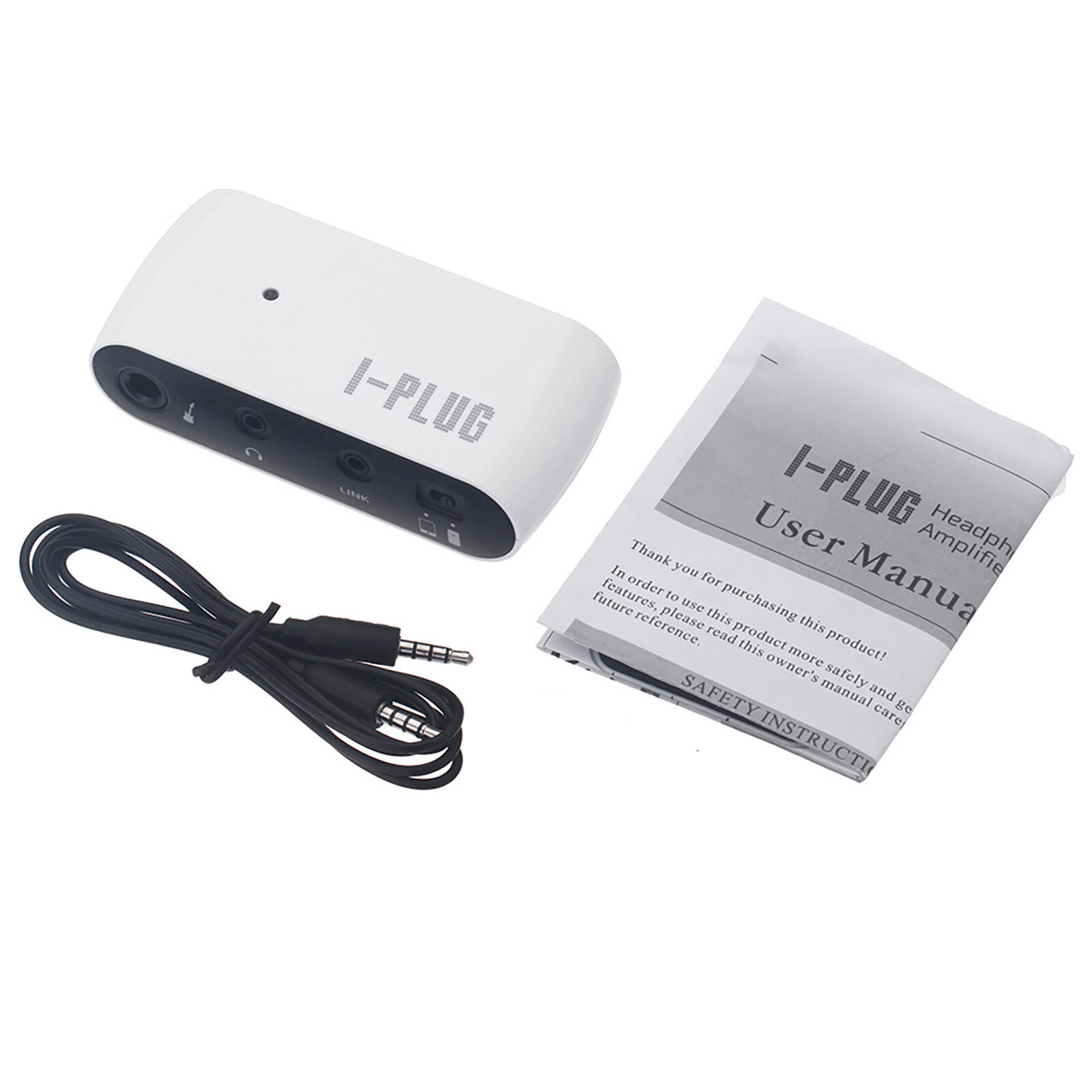 Мини-усилитель для электрогитары Joyo I-plug со встроенным эффектом овердрайва для iPhone Samsung iOS/Android/Windows. Компактный и портативный.