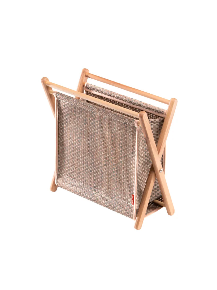 Газетница Casy Home Ротанг, складная, коричневая, 30х30х15см