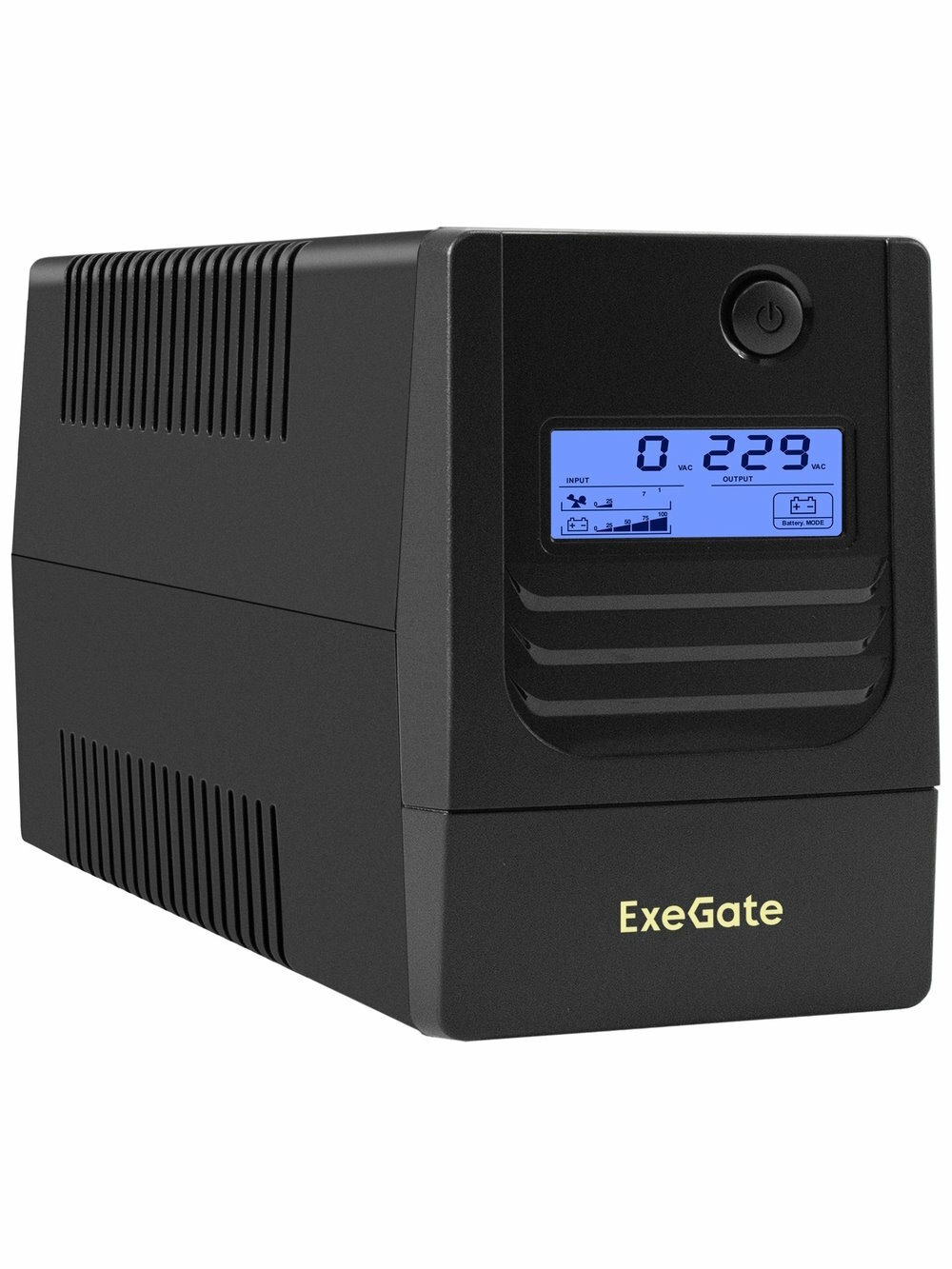 ИБП Источник бесперебойного питания Exegate Smart LB-500. LCD. AVR.2SH. USB 300 Вт, Линейно-интерактивный