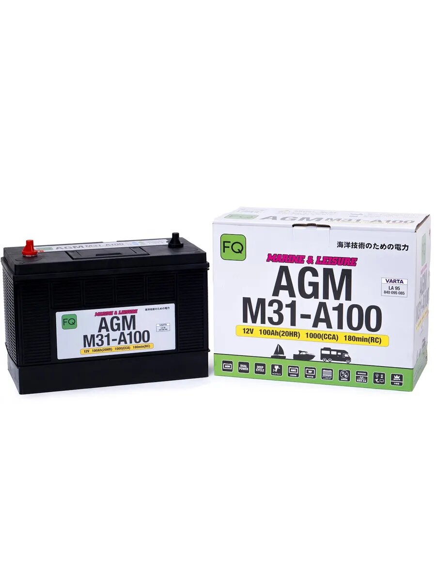Аккумулятор FQ AGM M31-A100 12V 100Ач унив. пол.