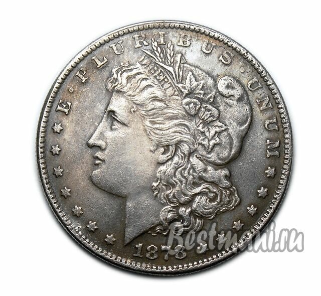 Моргановский доллар 1878 года копия серебряной монеты США
