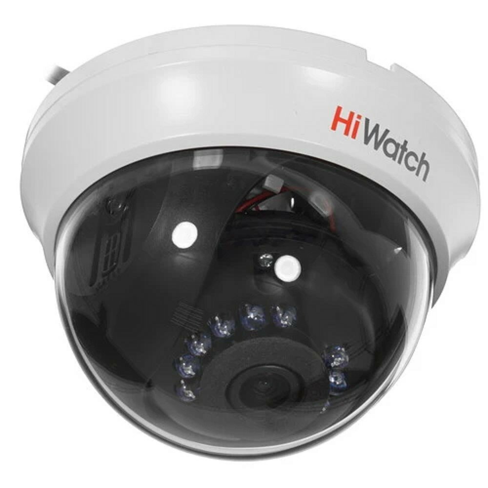 Камера видеонаблюдения HiWatch DS-T591 Уличная 5 Мп, тип Проводной Белый, Купольная