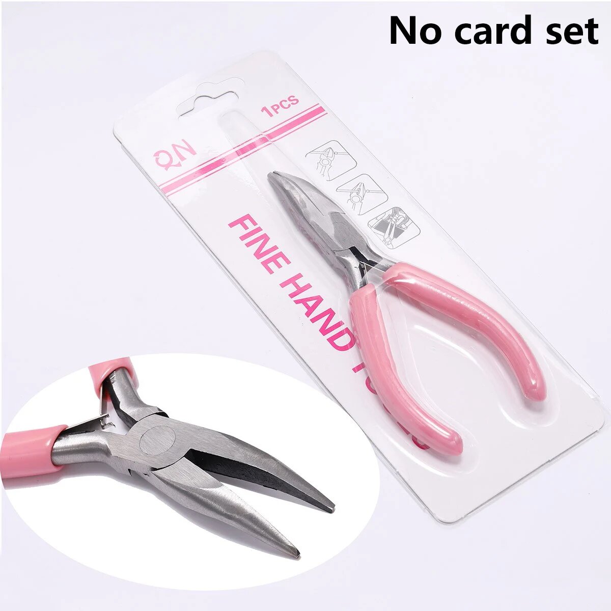 Розовые плоскогубцы для ювелирных работ Bent Nose Pliers