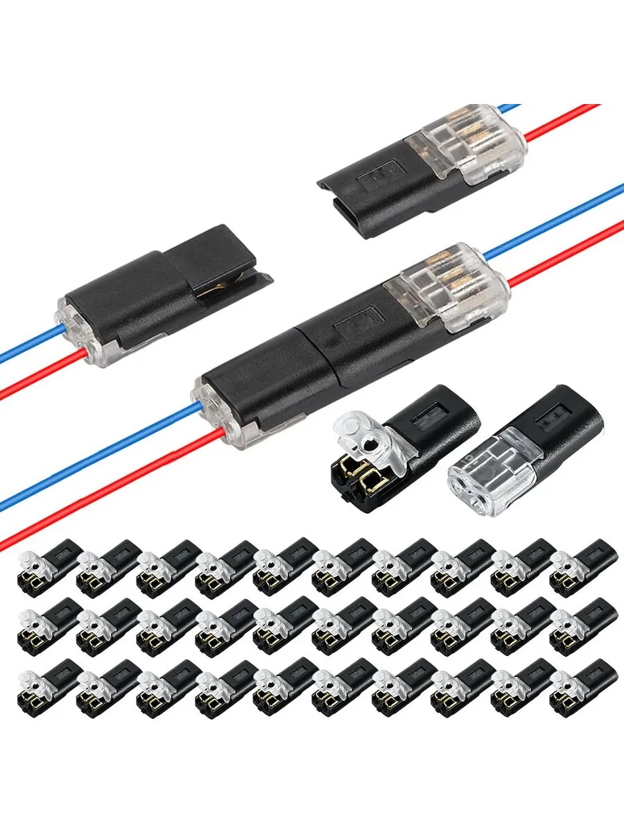 100 шт. Быстросъемный зажимной кабельный соединитель