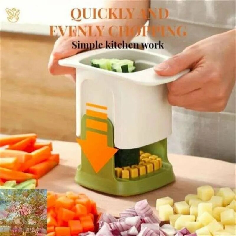 Овощерезка, терка, шинковка, нож для фигурной нарезки соломкой и кубиками картофеля фри, овощей и фруктов