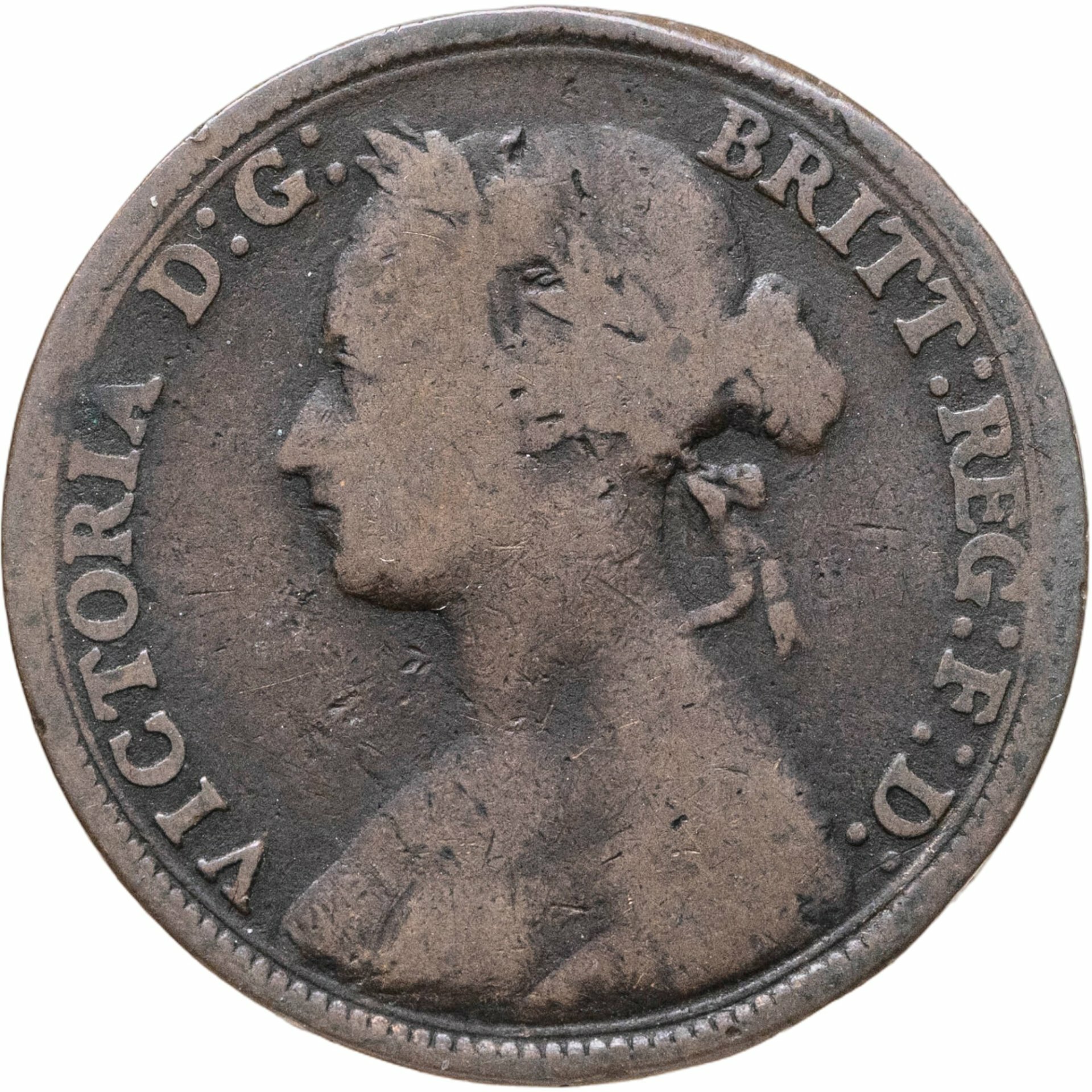 Великобритания 1/2 пенни (penny) 1880