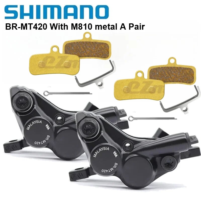 Тормозные механизмы SHIMANO MT420/MT520 для горного велосипеда MT420 M810 metal 2Pc