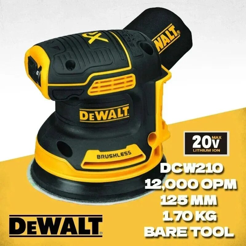 Беспроводная орбитальная шлифовальная машина DCW210 20V