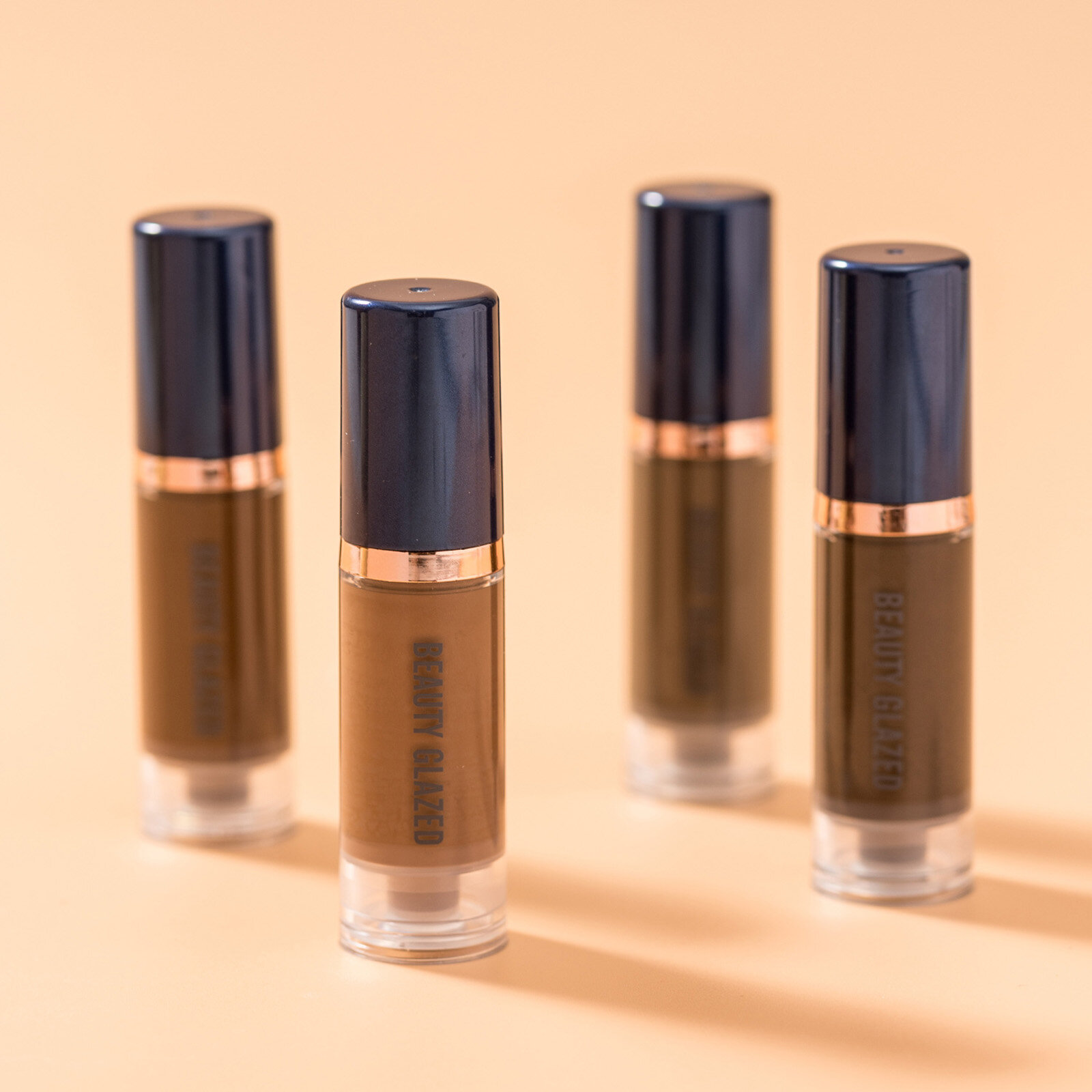 BEAUTY GLAZED Набор для окрашивания бровей Крем для окрашивания бровей, 4 разных цвета, Объем 6мл/бутылка, Вес упаковки 20г, Размер упаковки 80*30*30мм, 1 Бутылка * Крем для бровей
