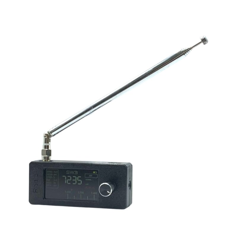 Портативный Коротковолновый Радиоприемник с Полнодиапазонными Телескопическими Антеннами Частотой 0,5-108 МГц, Радио с Большим Динамиком и Лучшим Приемом