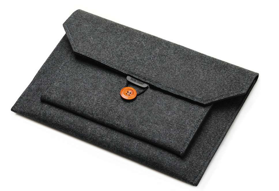 Чехол-папка-футляр-конверт MyPads M154-249 из качественного войлока для ноутбуков Dell Asus Lenovo HP Xiaomi Macbook с диагоналями 14 дюйм модный красивый прикольный необычный с карманами на молнии серый