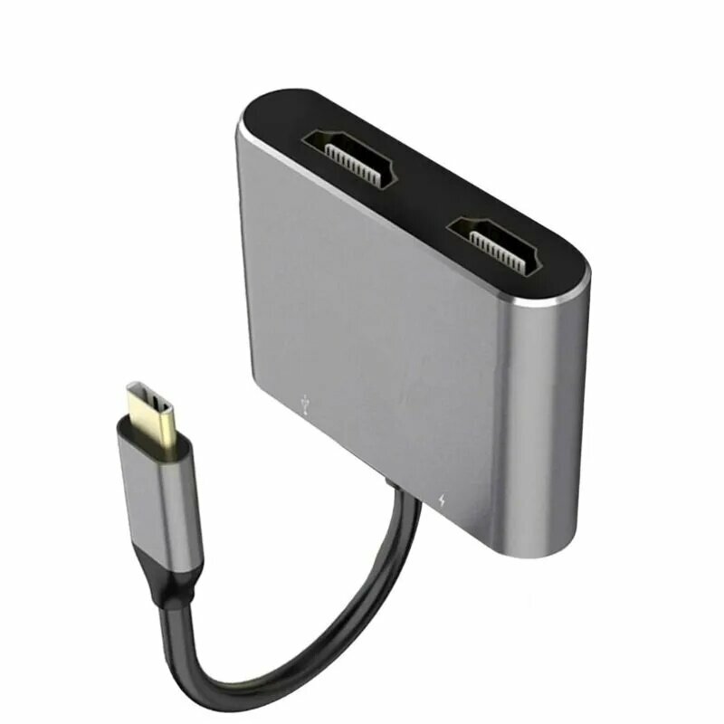 Многопортовая док-станция с двойным концентратором hdmi pd usb3.0 - четыре в одном