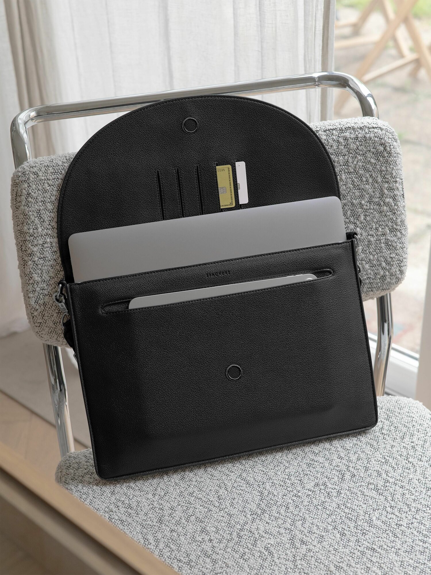Stackers Сумка для ноутбука 16 дюймов Slim Laptop Bag - Black