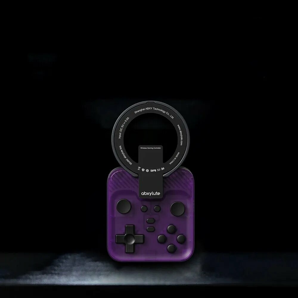 Abxylute M4 Snap-On Mobile Gaming Controller для Android и iPhone, Легкий портативный телефонный контроллер, Карманный размер ретро эмулятора Gamepad Kickstand, Двойный джойстик Turbo для Pro Gaming
