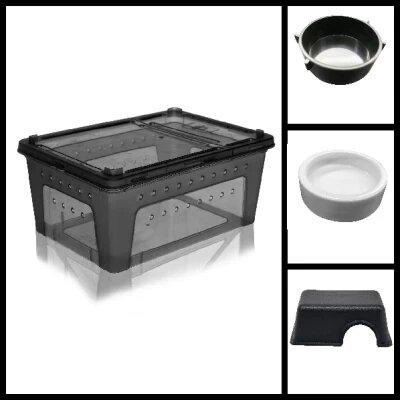 Высокопрозрачный террариум для рептилий (геконов, ящериц, рогатых лягушек), дышащий контейнер для разведения пауков и