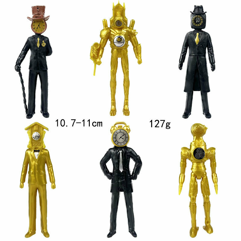 Серия фигурок Plunger Man и Camera Man Set Y: 6 детализированных игровых фигур для оформления игровой комнаты