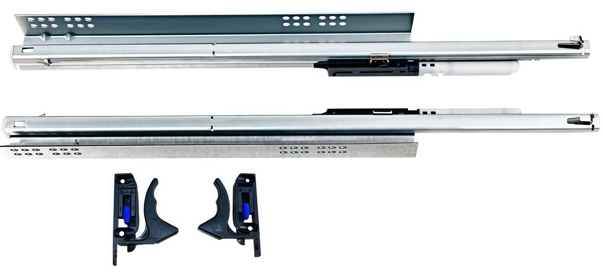 Направляющие ск. монтажа EVA Quadro полн. выдвижения с дов. с фиксатором 450мм