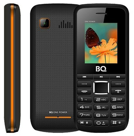Телефон мобильный 1846 One Power Black/Orange
