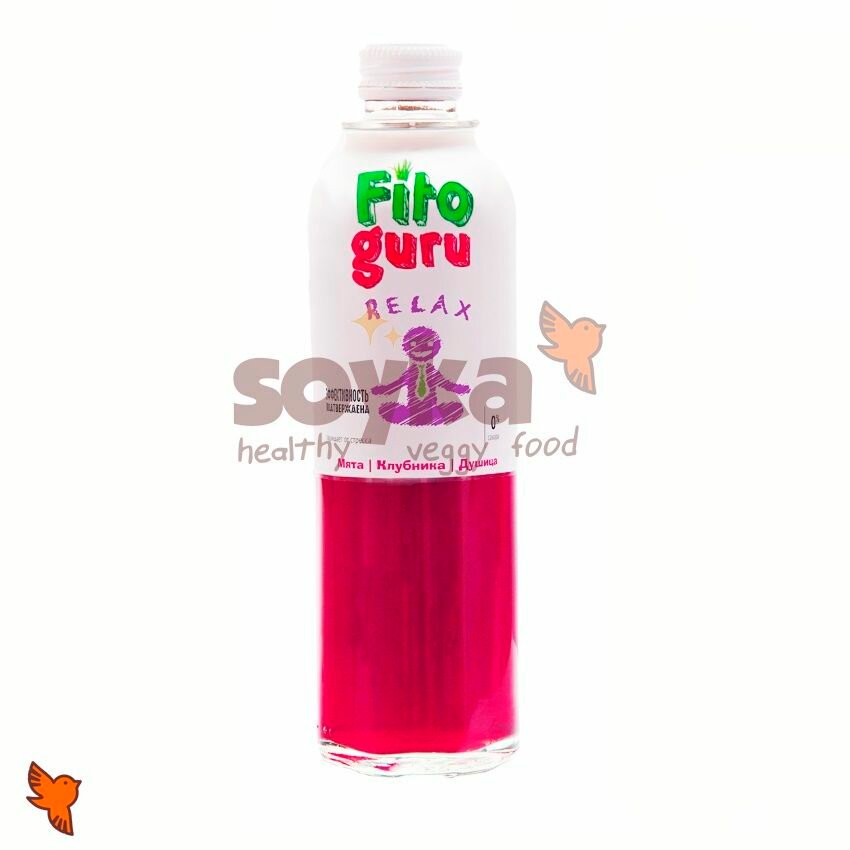 Напиток б/а со вкусом клубника мята душица Релакс Fitoguru , 330мл