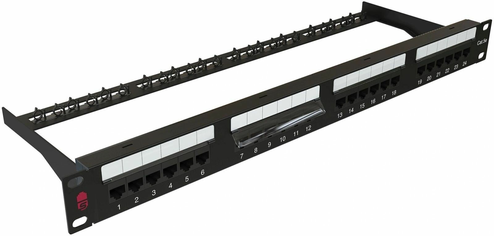 Патч-панель SYSMATRIX 19", 1U, порты 24хRJ45, категория 5E, UTP (PP 1901U. S245EU. M)