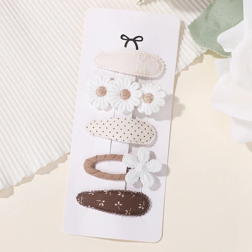 BABY BOWS Заколки для волос с цветочным принтом