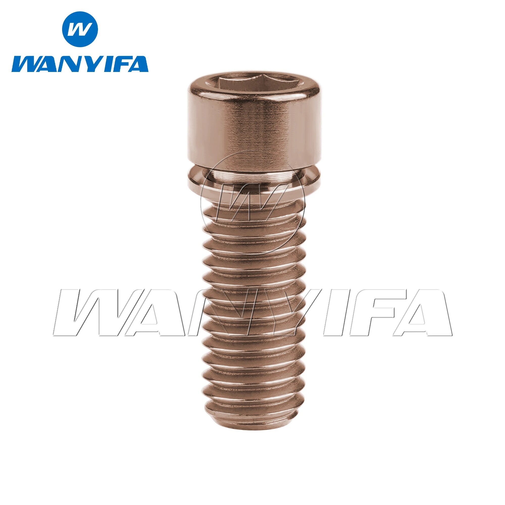 Wanyifa Титановые болты M7/M8x20 25 мм M8, Bronze, 20mm