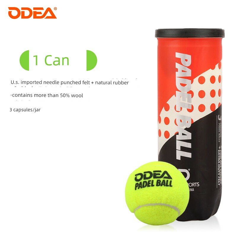 Мяч для падела Odea Odeira, мяч для соревнований по падел-теннису, розовый мяч, высокая эластичность, прочный и