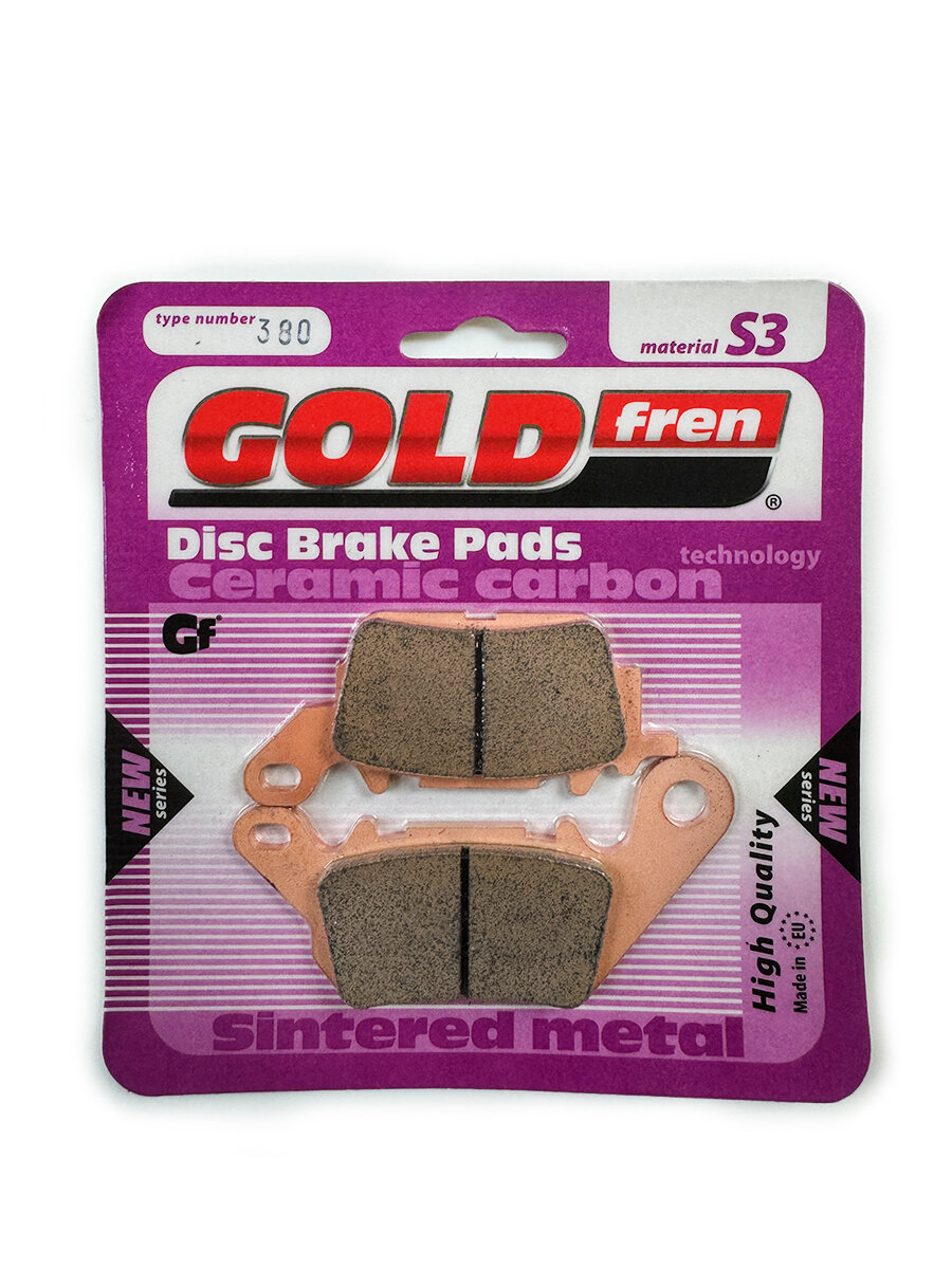 Тормозные колодки дисковые GOLDfren 380 S3 OEM 2DP-F5805-00 кросс EBC SFA 694, FERODO FDB 2290 оригинал