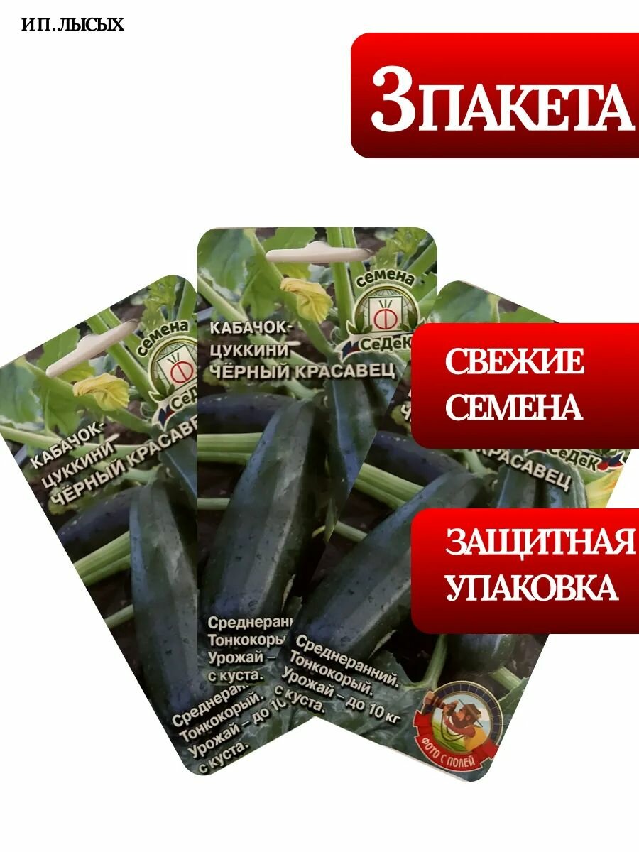 Семена Кабачок "Цуккини Черный Красавец"