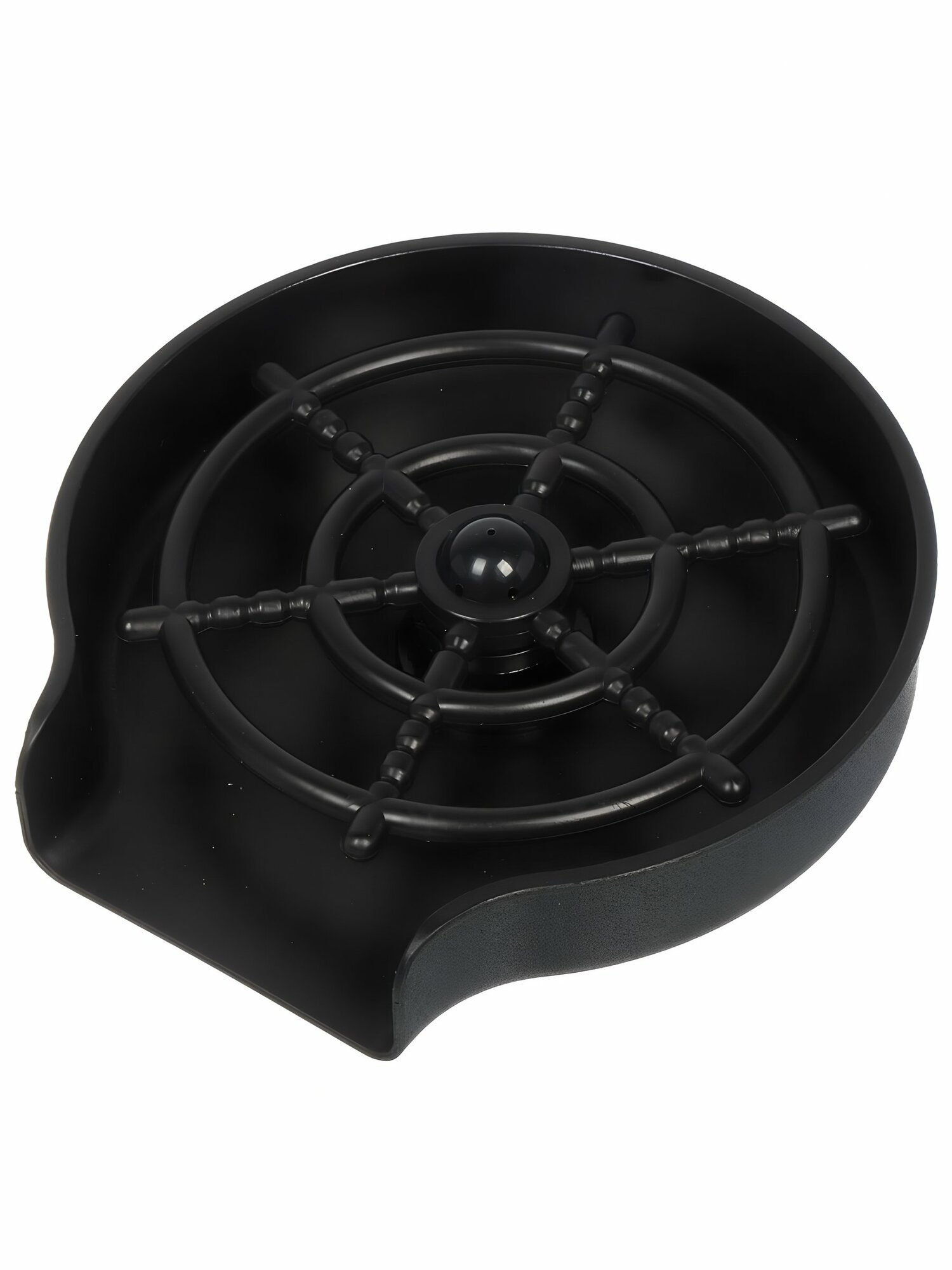 Ринзер Aqwin ACW-1 для мойки стаканов, накладной, пластик, черный, круглый. Идеальное решение для кухни и бара.