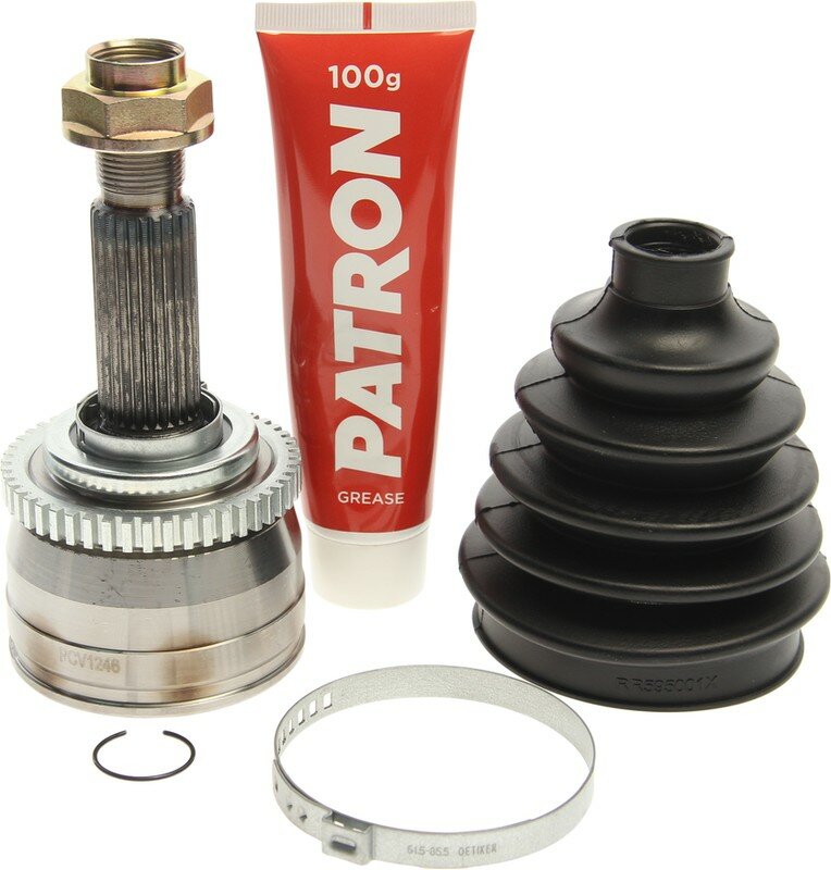 ШРУС наружный PATRON PCV1246 с кольцом ABS 25х52.5х22: 48T Hyundai Solaris Sb 10-, Kia Rio 05-11