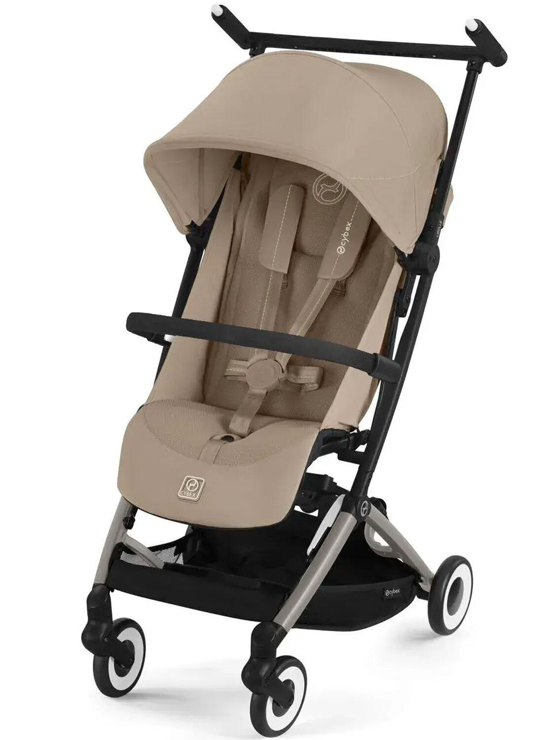 Коляска прогулочная Cybex Libelle TPE Almond Beige с дождевиком и бампером