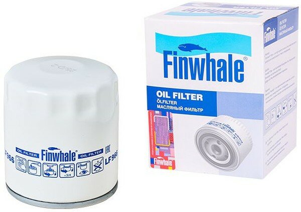 Фильтр масляный FINWHALE LF966 Chrysler Sebring 2.0-2.4 07-10, Dodge Avenger 2.0-2.7 07-11, Caliber 1.8-2.4 06>, Journey 2.4-3.5 08>, Fiat Freemont 2.4 11>, Jeep Compass 2.0-2.4 06>