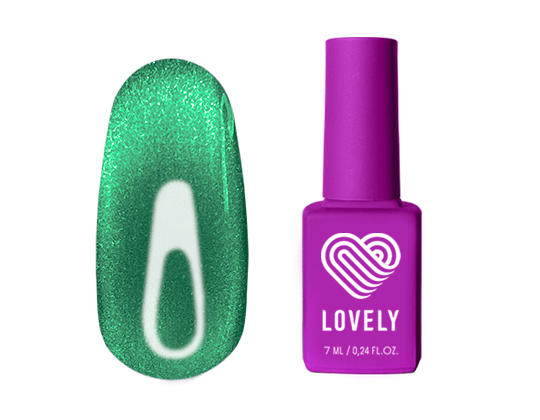 Гель-лак Lovely SC10 Silk Cat, 7 ml, кошачий глаз 5D, шелковый