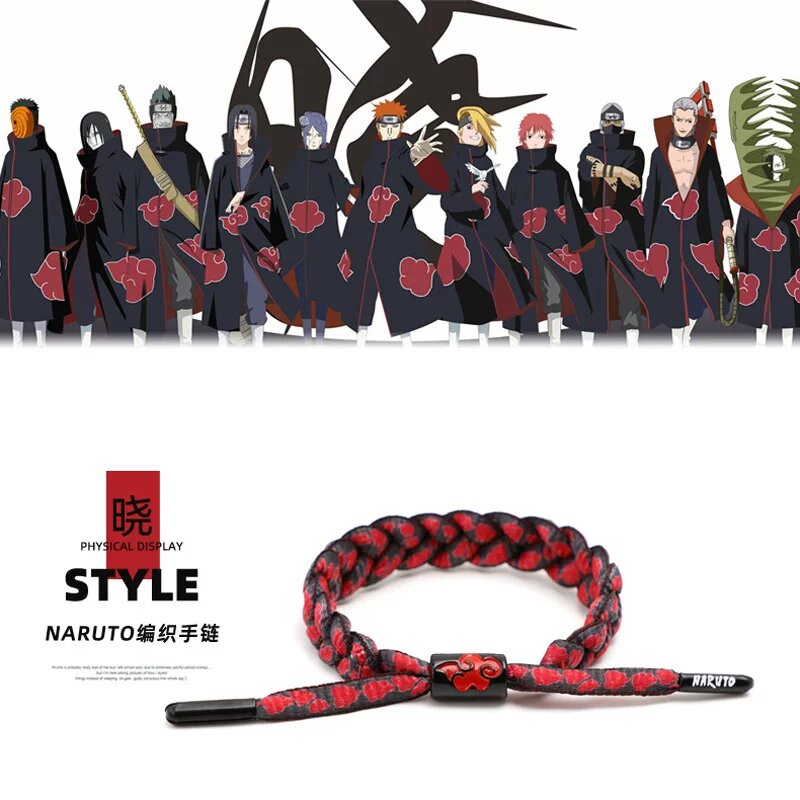 Браслет Акатсукки из Наруто для поклонников серии