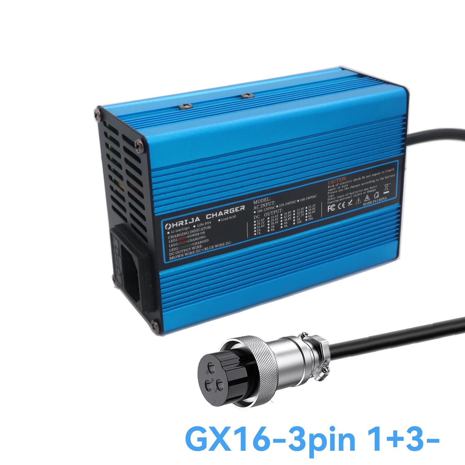 Зарядное устройство OHRIJA 29.2В 8А GX16-3pin