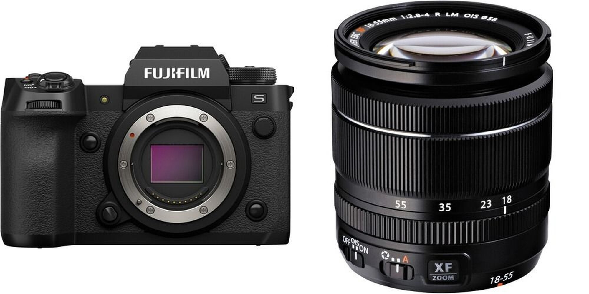 Фотоаппарат Fujifilm X-H2S, с объективом XF 18-55 mm, 26 МП, 4K, 120 кадр/с