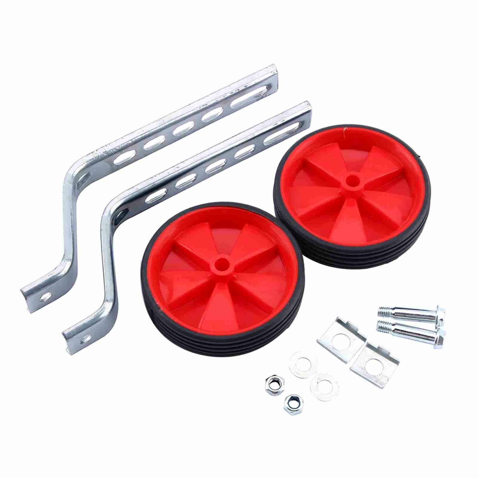 Универсальные страховочные колеса для детского велосипеда 12-20 дюймов красный