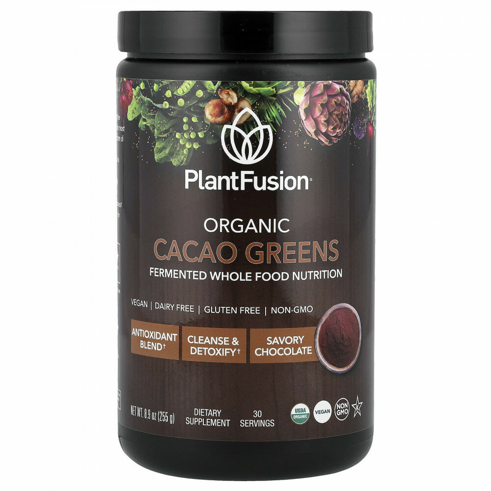 PlantFusion, Органическая зелень какао, 255 г (8,9 унции)