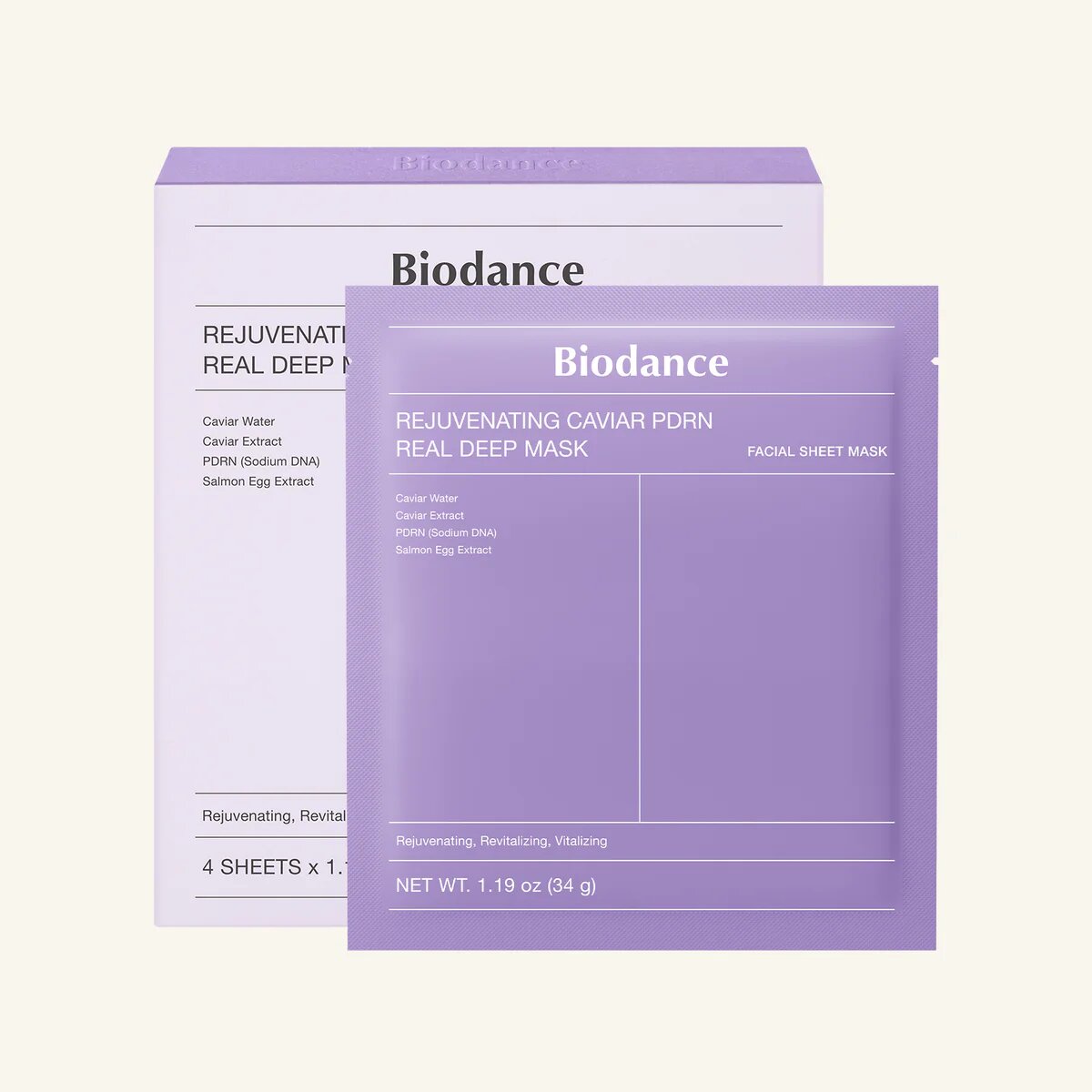 Biodance Ночная гидрогелевая маска с пдрн Rejuvenating Caviar PDRN Real Deep Mask