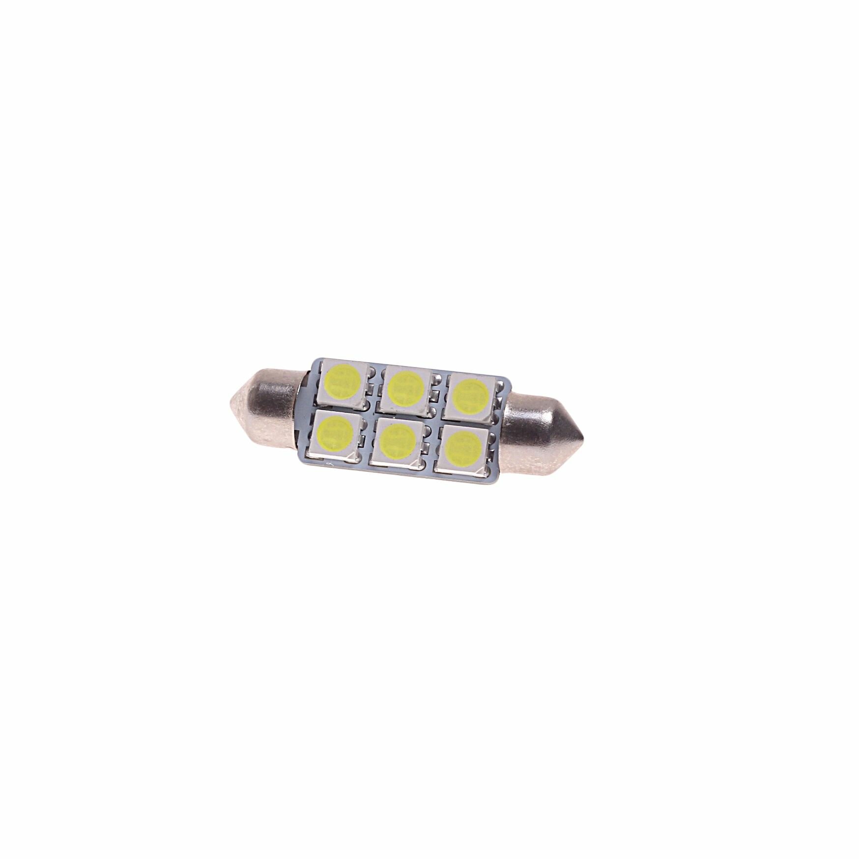 Автолампа светодиодная C10W SV8,5 6000K 39мм 12V белый, 10 шт