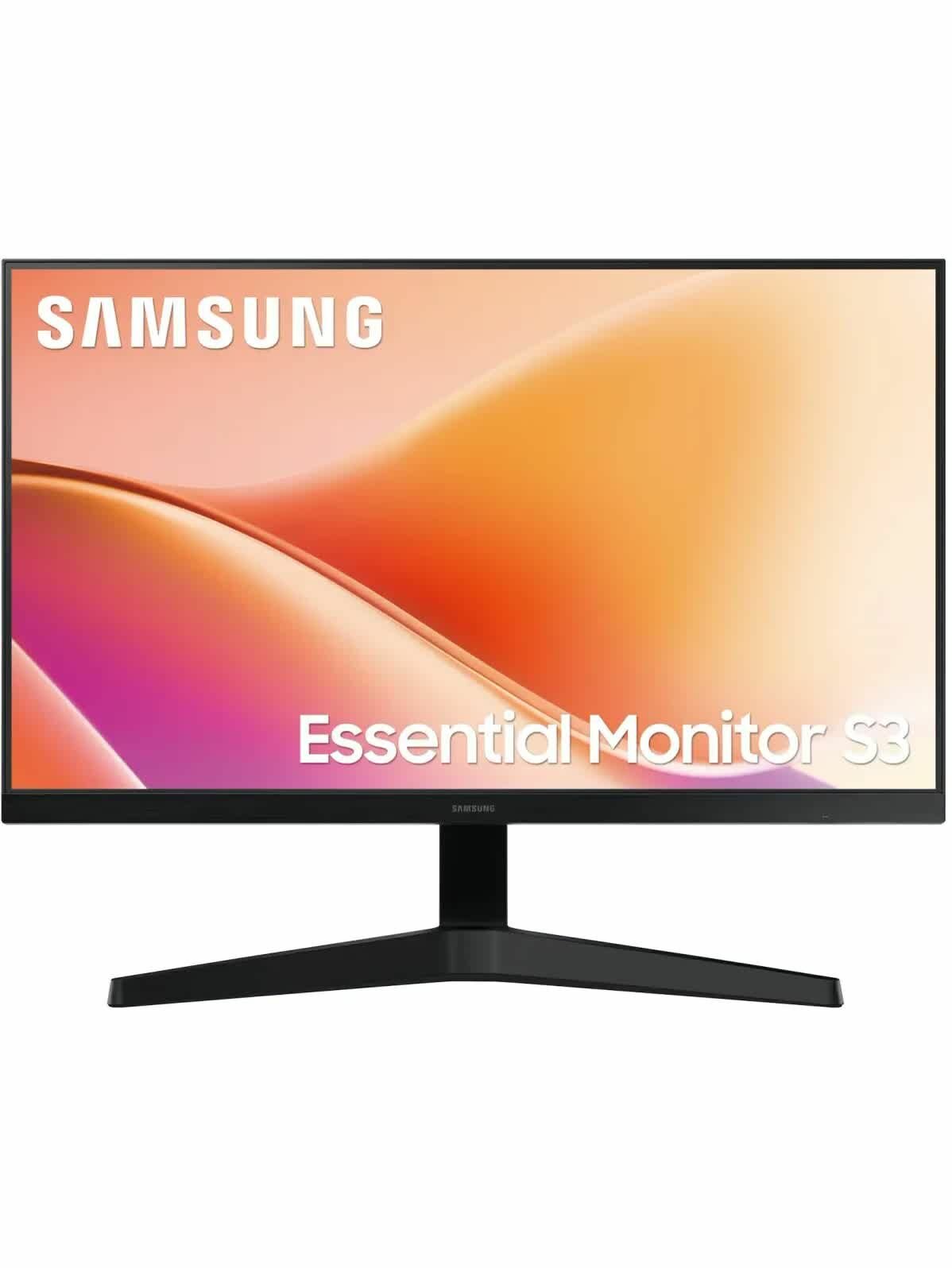 Монитор Samsung 24" Essential S3 S24F330EAIXCI черный VA LED 5ms 16:9 HDMI матовая 3000:1 250cd 178гр/178гр 1920x1080 100Hz VGA 4K 2.8кг