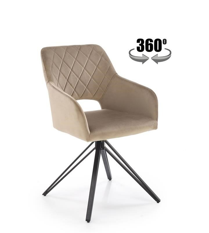 SandH Стул кухонный Halmar K535 (бежевый/черный) Бежевый