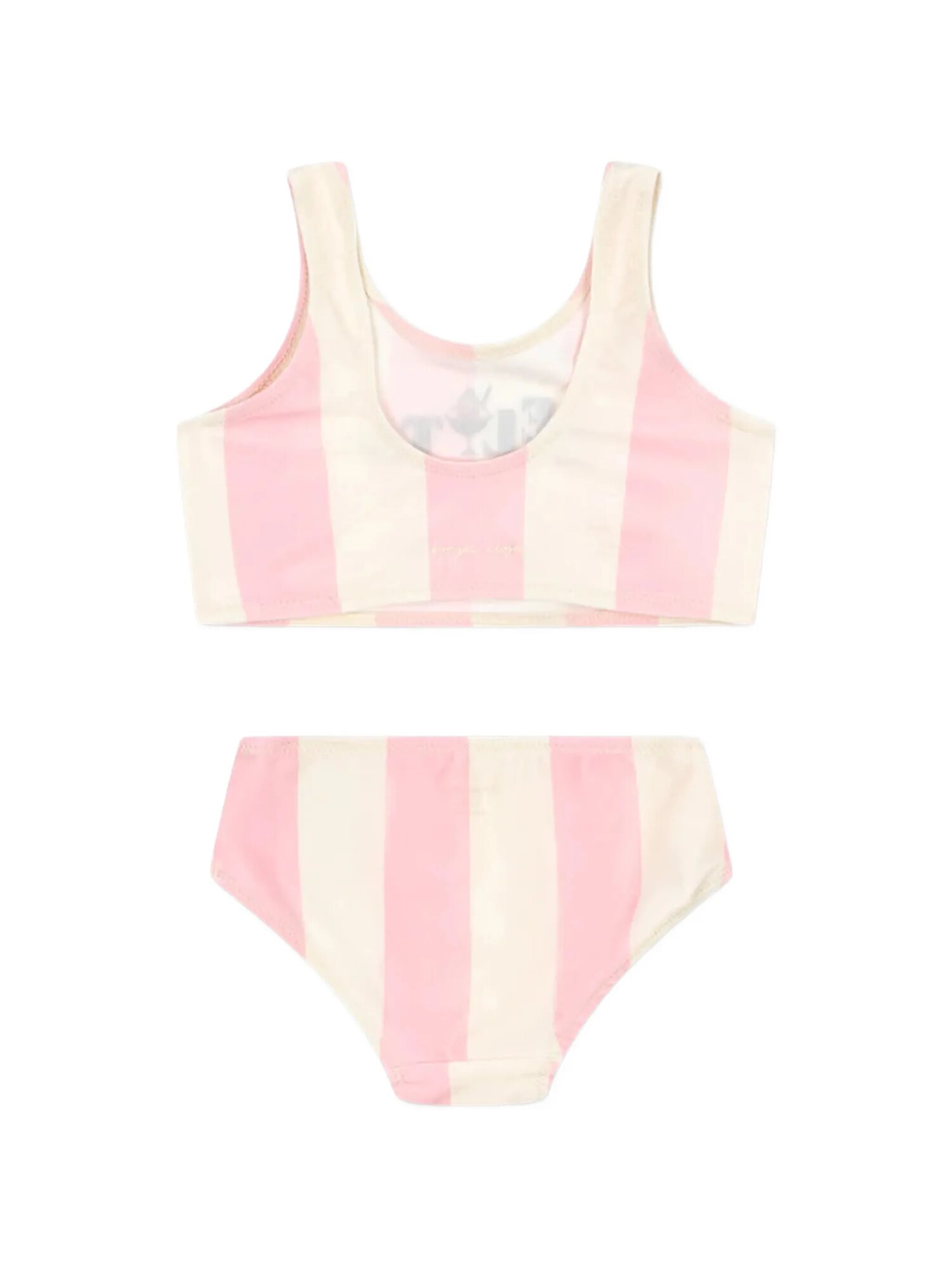 Купальник Konges Slojd Pomia striped-print bikini, размер 4 года, розовый — фото 1