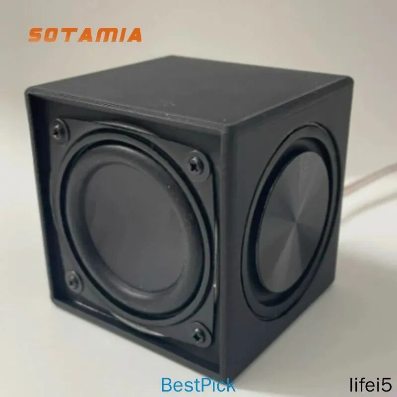 SOTAMIA 1Pcs 2-дюймовый пассивный динамик сабвуфера 4 Ом 10-15 Вт, Двухдиапазонный Водонепроницаемый Компьютерный Домашний музыкальный динамик Аудио