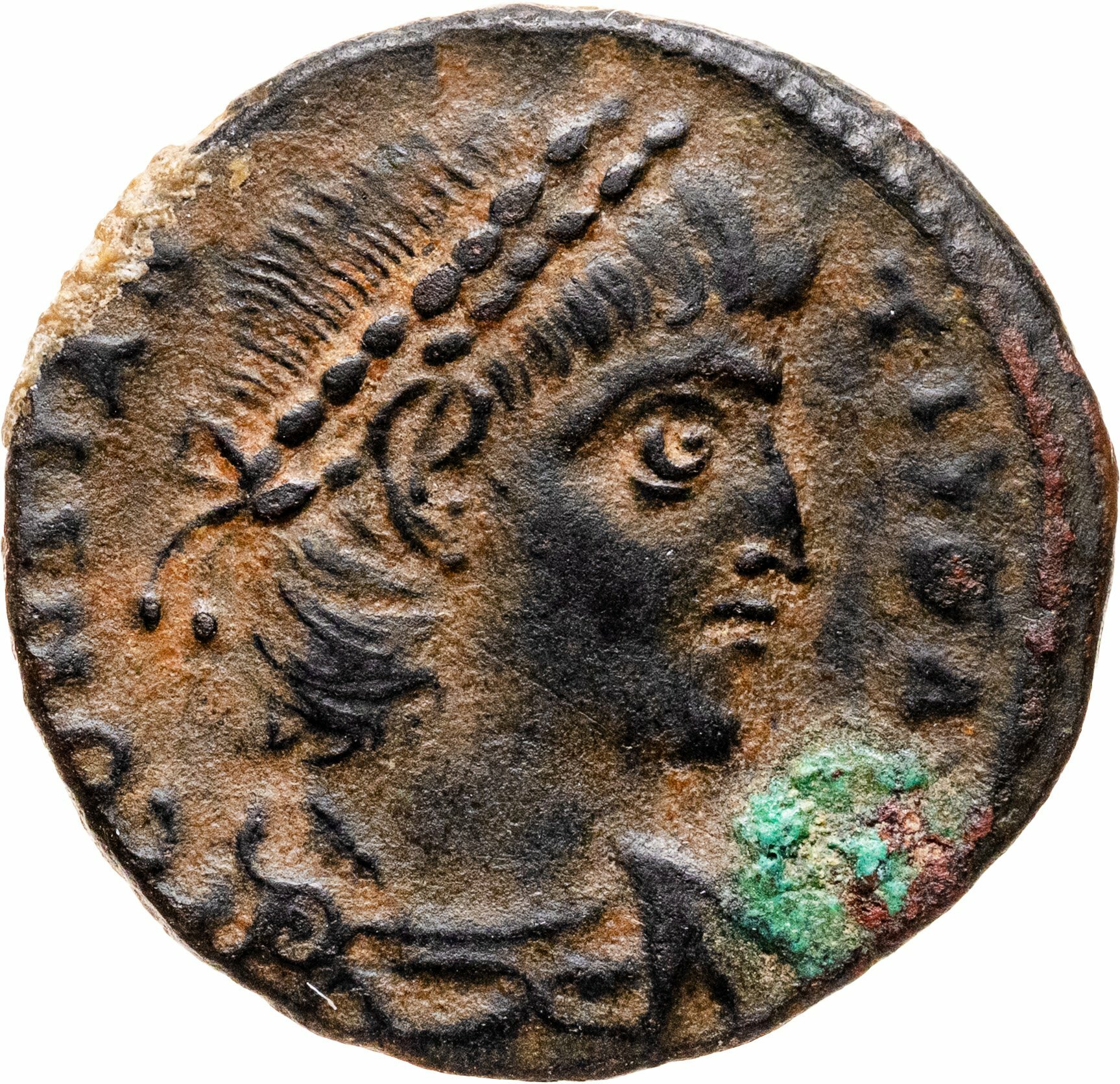 Римская империя, Констанций II, 337-361 годы, Нуммий , Медь, в сохранности XF