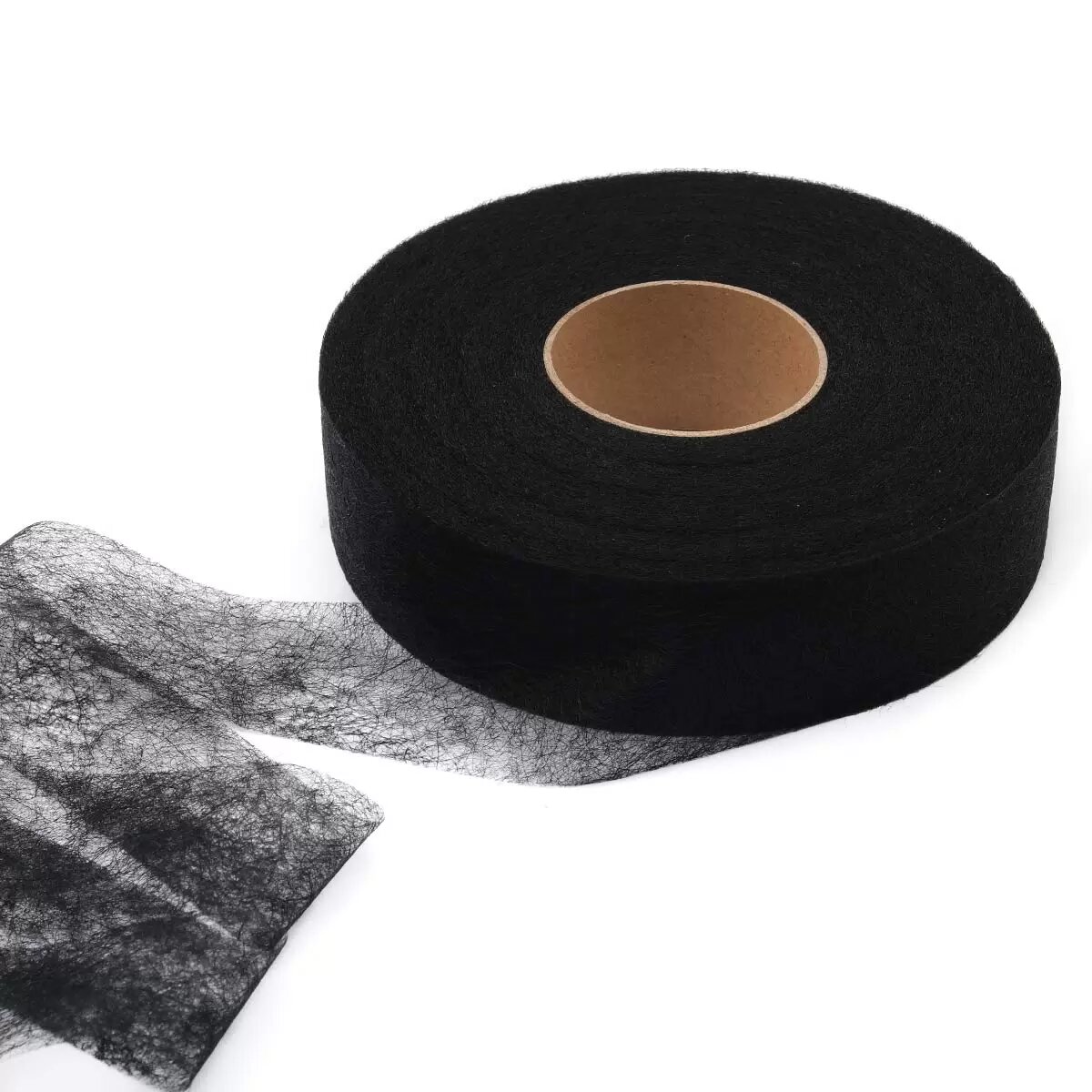 Паутинка клеевая для ткани, клеевая лента для шитья, лента для подшивки брюк утюгом, черный, 35 мм, 5 м